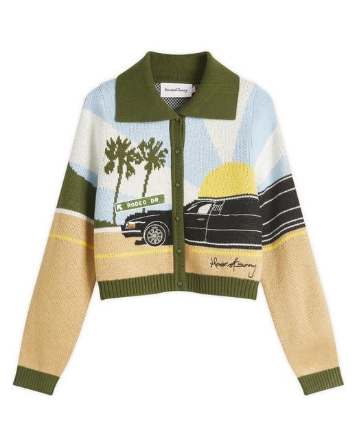 House Of Sunny Pretty Tripper Cardigan in Green | Lyst