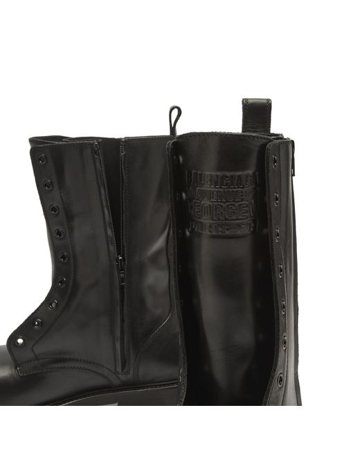 Balenciaga Laceless Truck Lace Up Boot in Black for Men | Lyst UK