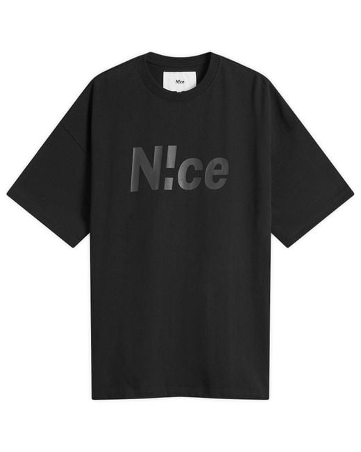 N!CE Logo T-Shirt in Black for Men | Lyst UK