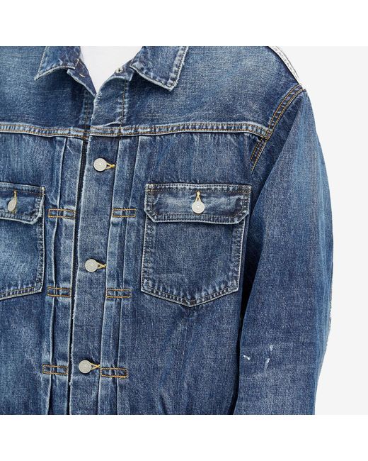 Visvim 0Xx Dmgd-00 Denim Jacket in Blue for Men | Lyst