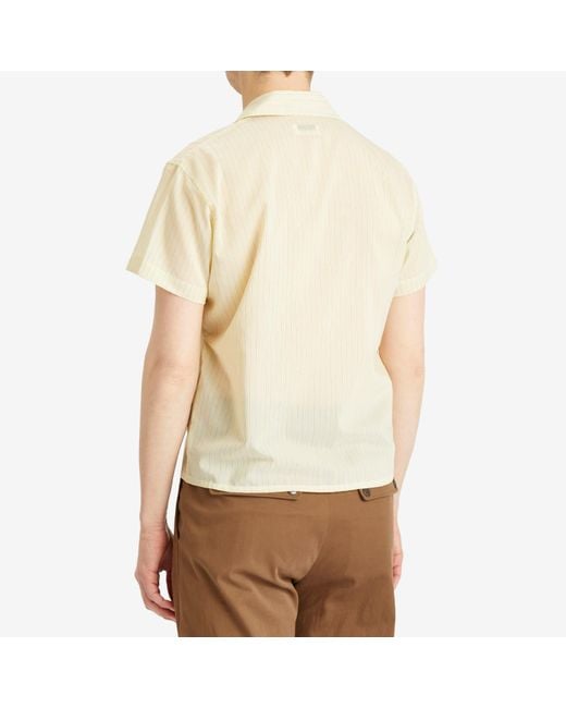 Second/Layer Open Collar Shirt in Natural for Men | Lyst