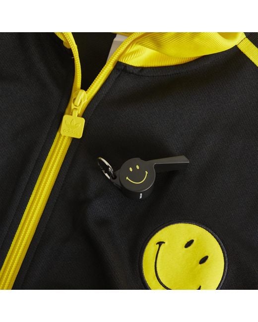 adidas Smiley Track Top in Black | Lyst
