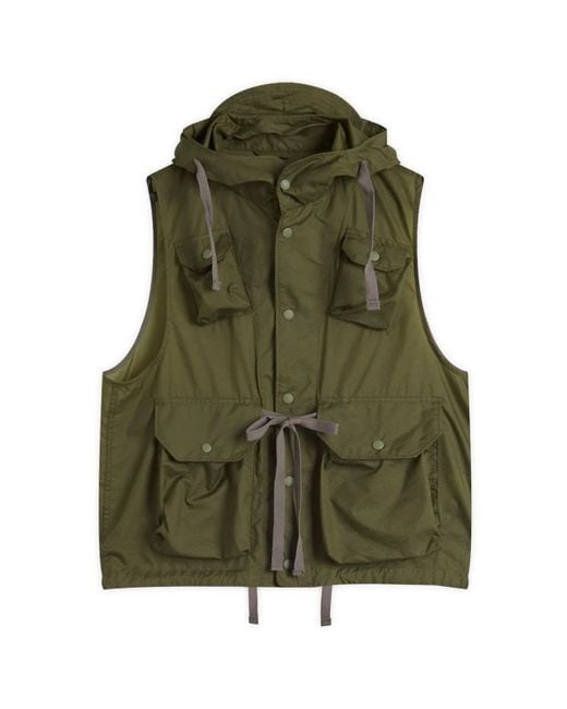 Engineered Garments Field Vest in Green for Men | Lyst