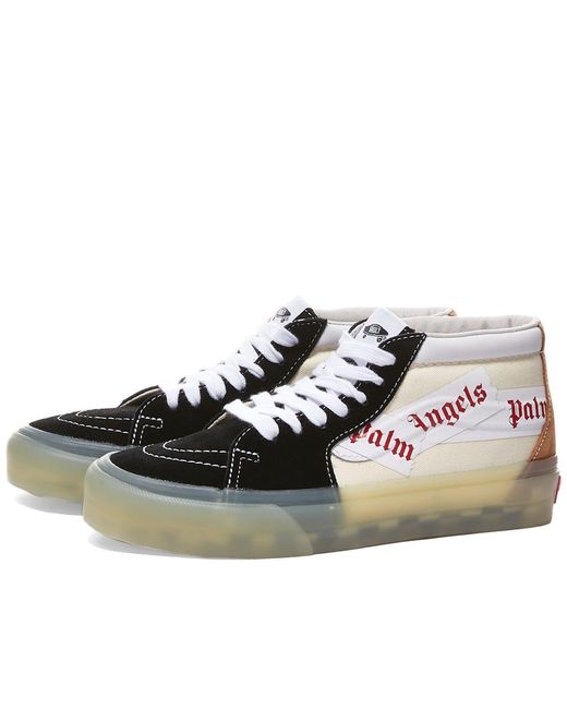 Vans X Palm Angels Sk8-mid Vlt Lx Sneakers in Black for Men | Lyst
