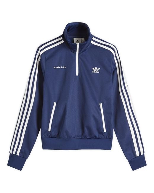 adidas X Sporty & Rich Track Top in Blue | Lyst