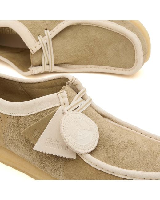 Clarks Patchwork Wallabee in Natural for Men | Lyst UK