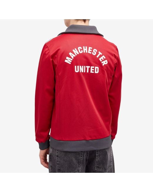 adidas Manchester United Fc Og Track Top in Red for Men | Lyst