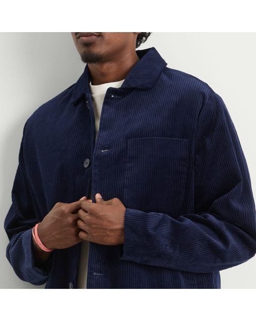 Percival Cord Overshirt in Blue for Men | Lyst UK