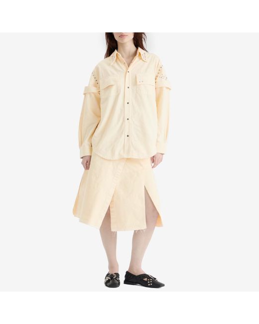 Toga Toga Denim Shirt in Natural | Lyst