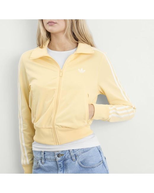 adidas Classic Firebird Track Top in Yellow | Lyst UK
