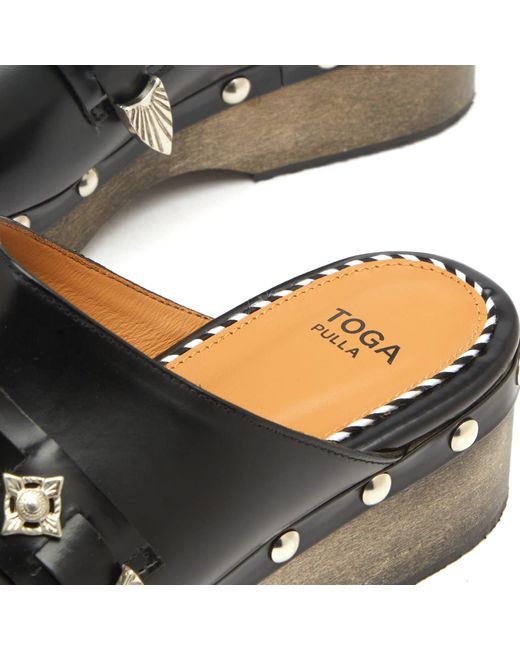 Toga Studded Clog in Black | Lyst