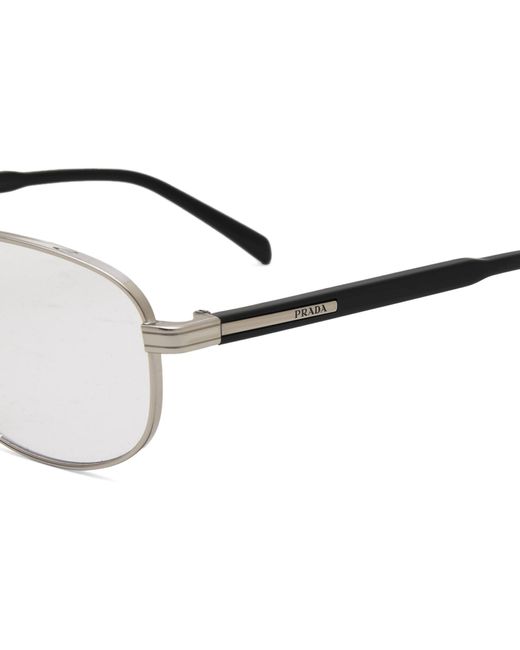Prada A56V Glasses in Metallic for Men | Lyst UK