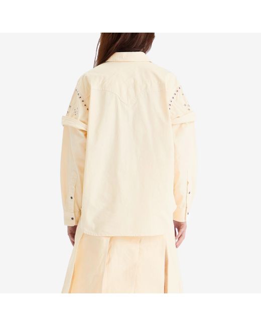 Toga Toga Denim Shirt in Natural | Lyst