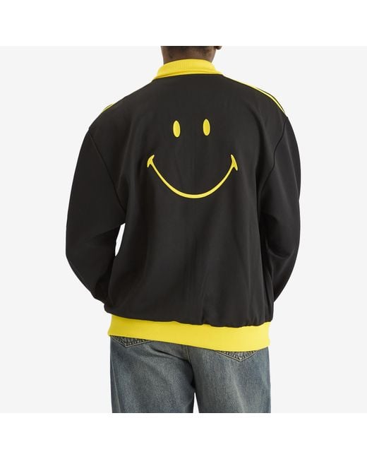 adidas Smiley Track Top in Black | Lyst