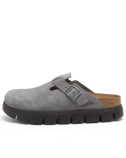 Birkenstock Boston Chunky Leve Clog in Gray | Lyst