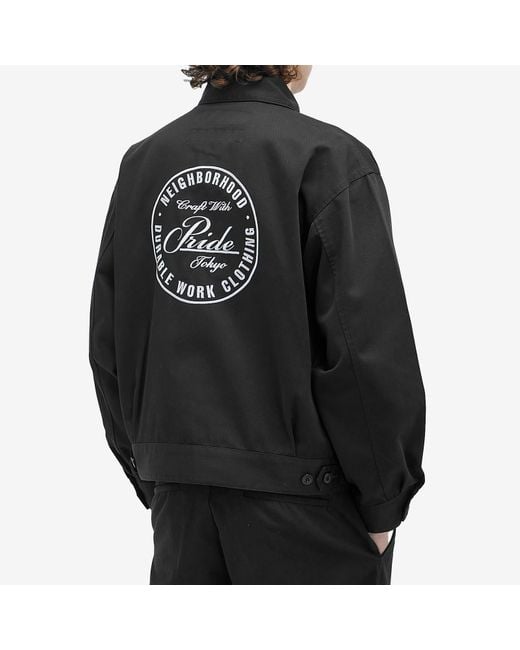 Neighborhood X Dickies Zip Work Jacket in Black for Men | Lyst
