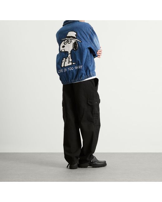 Butter Goods X Peanuts Spike Denim Jacket in Blue for Men | Lyst UK