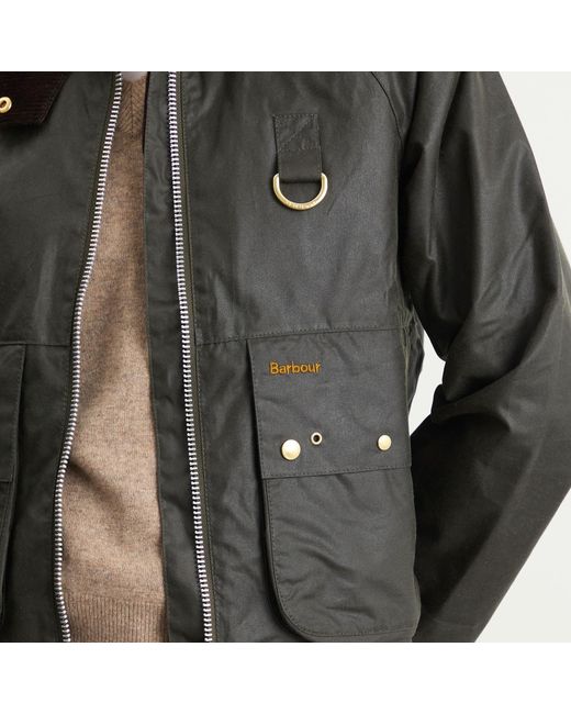 Barbour Kearton Wax Jacket in Black | Lyst UK