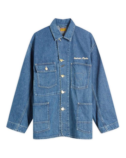 Human Made Denim Future Coverall Jacket in Blue for Men | Lyst