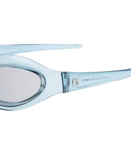 Le Specs X No Problemo Vortex Sunglasses in Blue | Lyst UK