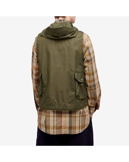 Engineered Garments Field Vest in Green for Men | Lyst