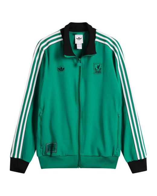 adidas Liverpool Fc Icon Track Top in Green | Lyst