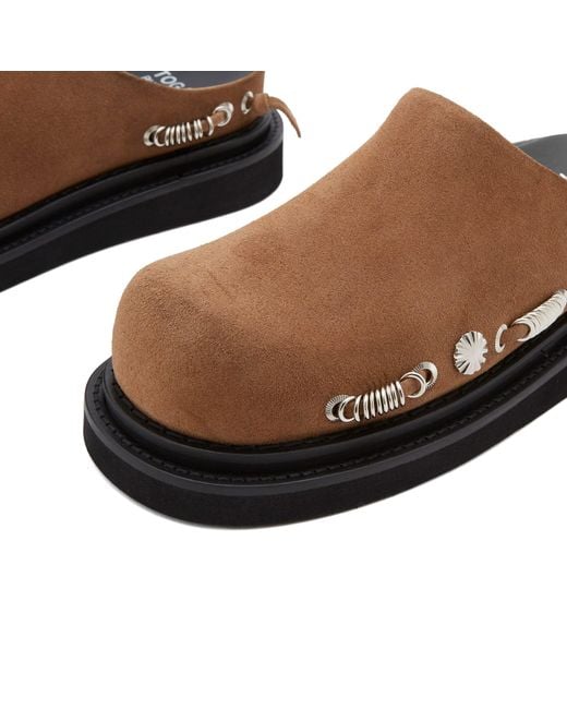 Toga Toga Studded Mule in Brown | Lyst