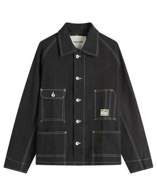 STORY mfg. Railroad Chore Jacket in Black for Men | Lyst