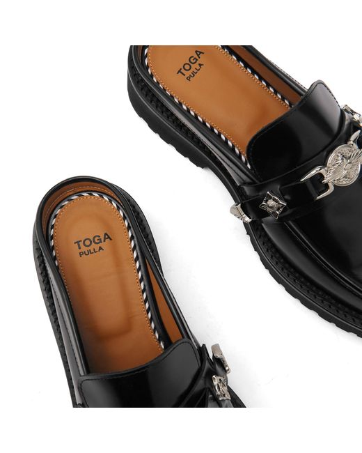 Toga Toga Leather Loafer in Brown | Lyst