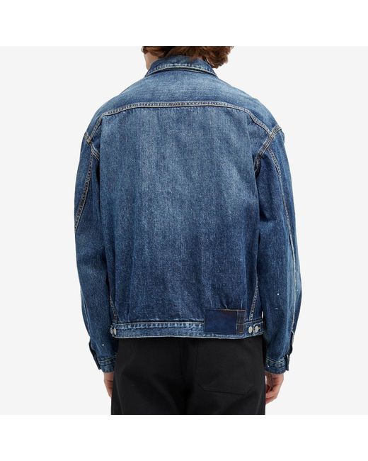 Visvim 0Xx Dmgd-00 Denim Jacket in Blue for Men | Lyst
