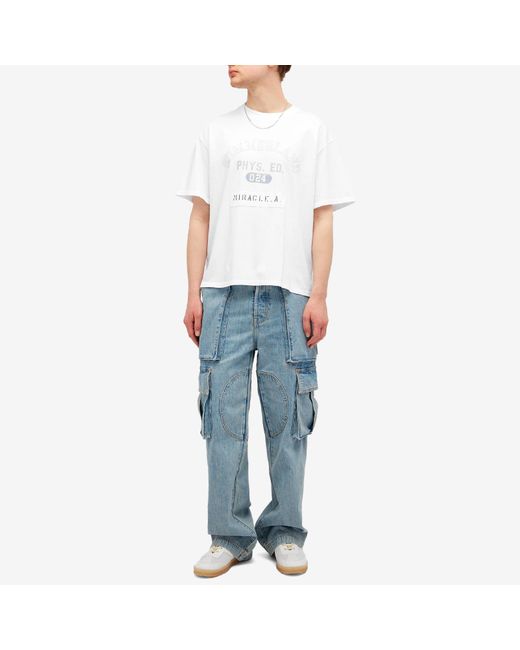 NAHMIAS Denim Logo Cargo Pants in Blue for Men | Lyst