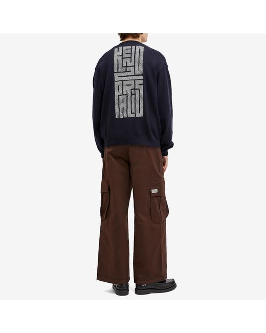 KENZO Kamon Cardigan in Blue for Men | Lyst