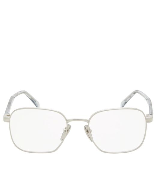 Prada A55V Optical Glasses in Metallic for Men | Lyst UK