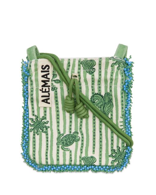 ALÉMAIS Lula Crossbody Pouch Bag in Green | Lyst