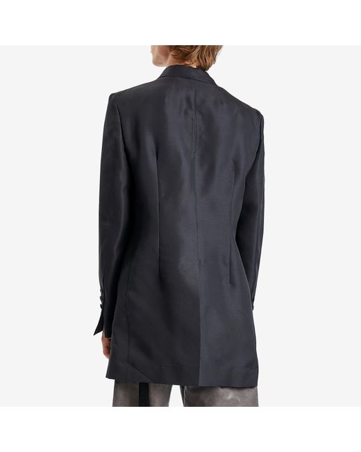 Rick Owens Silk Gazar Lido Jacket in Black for Men | Lyst