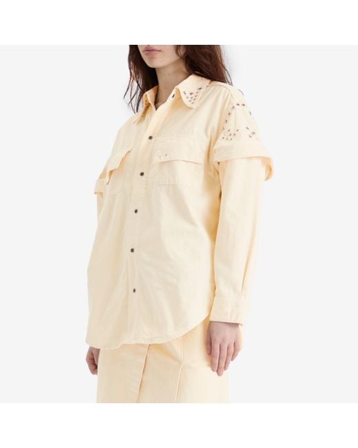 Toga Toga Denim Shirt in Natural | Lyst