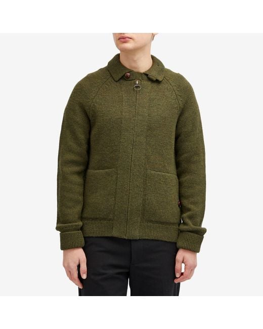 Barbour To Ki To Paxman Zip Cardigan in Green for Men | Lyst