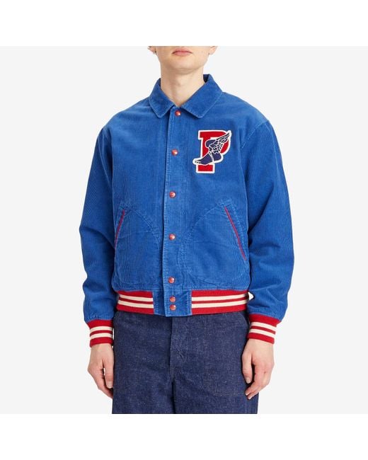 Polo Ralph Lauren Varsity Jacket in Blue for Men | Lyst UK