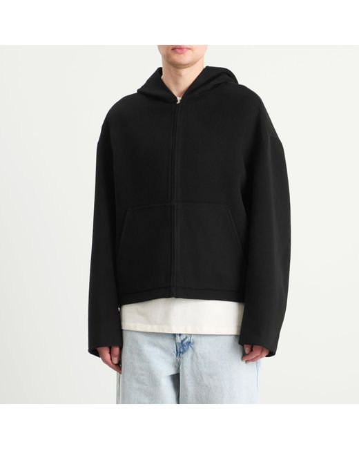 Acne Studios Doveria Wool Cashmere Double Hooded Jacket in Black for ...