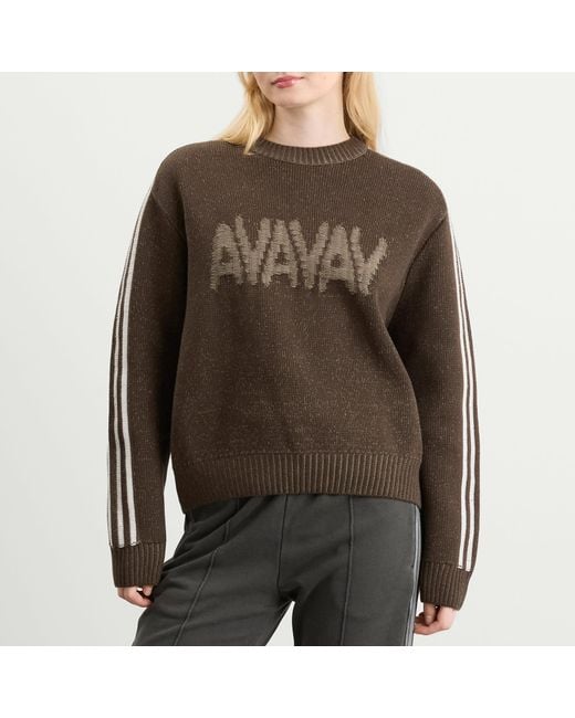 adidas By Avavav Sweater in Brown | Lyst UK