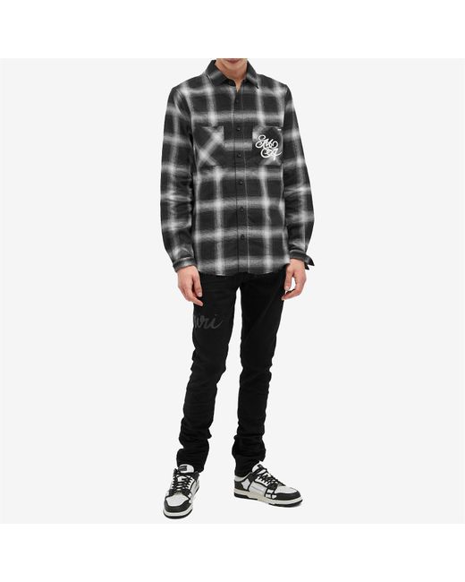 Amiri Script Logo Jeans in Black for Men | Lyst