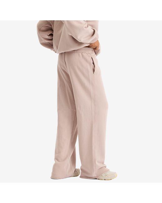 Skims Deconstructed French Terry Wide Leg Pant in Natural | Lyst