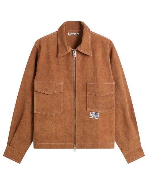 STORY mfg. Story Mfg 555 Jacket in Brown for Men | Lyst UK