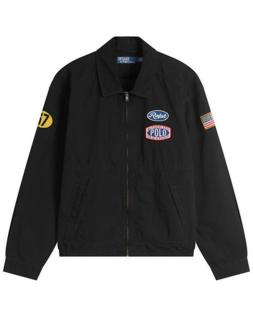 Polo Ralph Lauren Ralph's Garage Work Jacket in Black for Men | Lyst