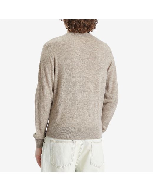 Acne Studios Kalas Yak Core Crew Knit in Natural for Men | Lyst