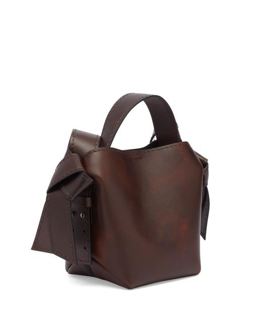Acne Studios Musubi Mini Aged Leather Handbag in Brown | Lyst