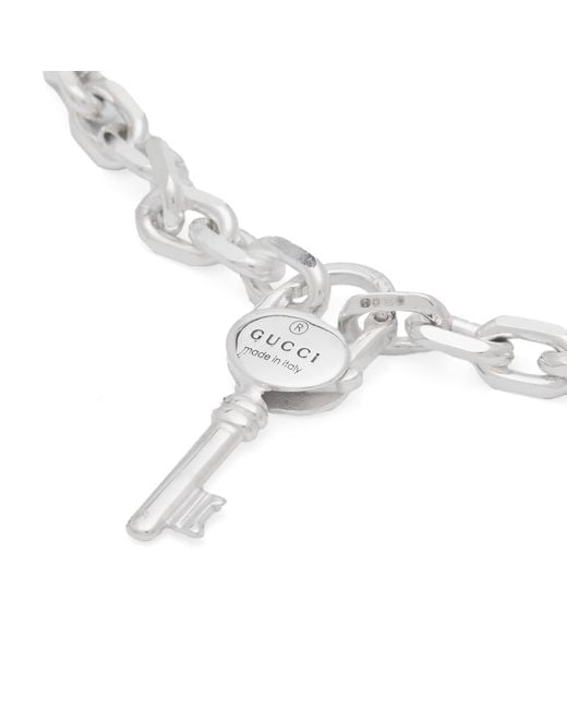 Gucci Trademark Key Bracelet in Metallic | Lyst