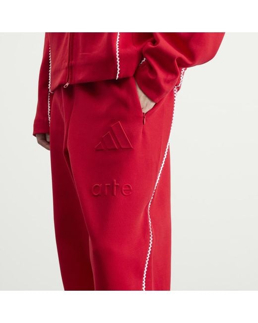 adidas X Arte Zne Full Zip Track Pant in Red for Men | Lyst UK