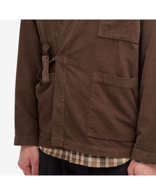 Universal Works Fine Cord Kyoto Work Jacket in Brown for Men | Lyst