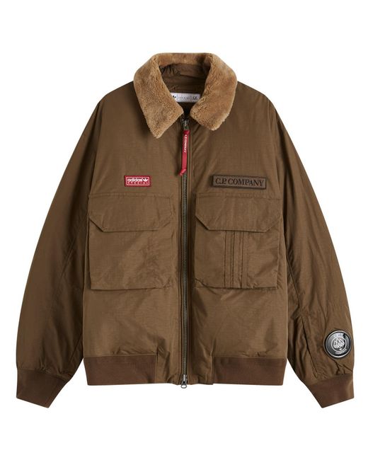 adidas X C.P. Company Spzl Flying Jacket in Brown for Men | Lyst UK